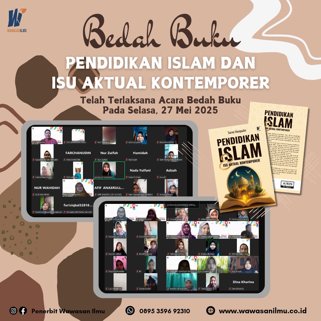 E-sertifikat Bedah Buku "Pendidikan Islam dan Isu Aktual Kontemporer" - Penerbit Wawasan Ilmu